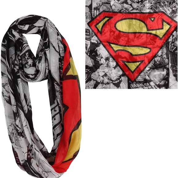 Universal | Accessories | Nwt Superman Infinity Scarf Universal Studios ...
